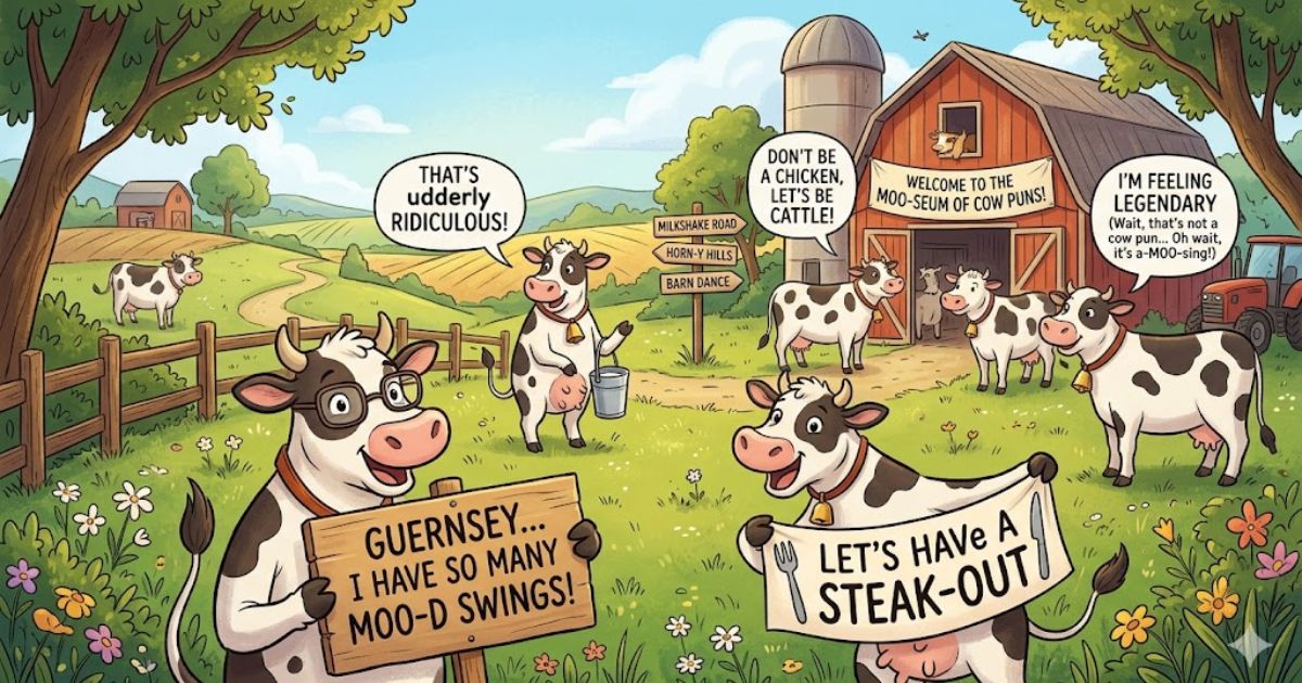 414+ Cow Puns That Will Make Everyone Laugh Today